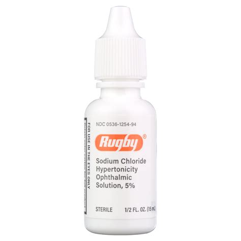 Buy Rugby Sodium Chloride Ophthalmic Solution Eye Drops 5 15ml Online At Lowest Price In Ubuy