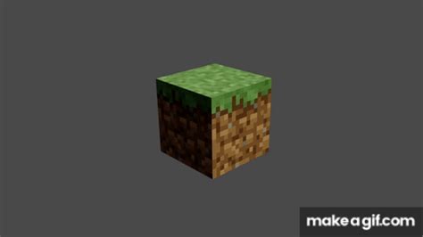 Grass Block Spinning For 1 Hour Straight Animation Download Blend Gif Mp4 On Make A GIF