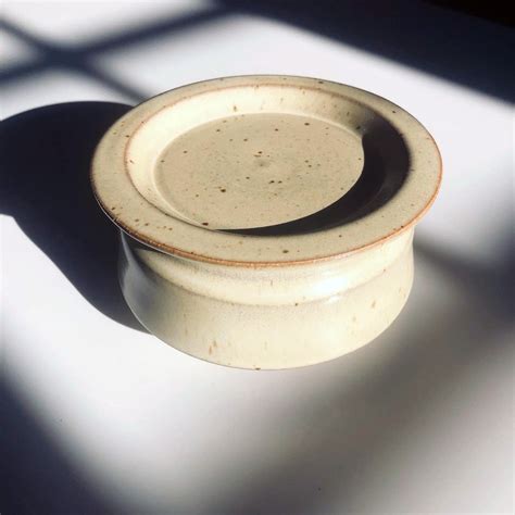 Stackable Angular Lidded Containers Buttermilk Archer Ceramics