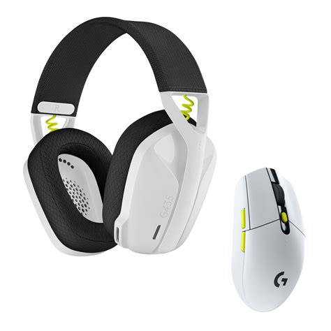 Logitech G435 And G305 Wireless Gaming Combo Bundle White Yellow Lime