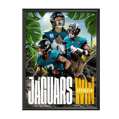 Trevor Lawrenceevan Engram And Travis Etienne Jr Jacksonville Jaguars Poster Art