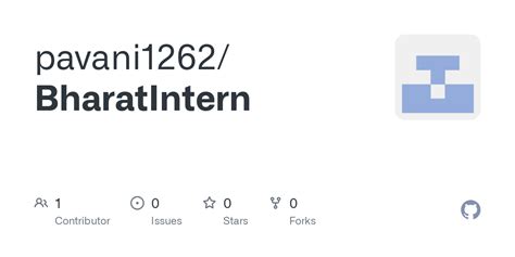 Github Pavani1262 Bharatintern