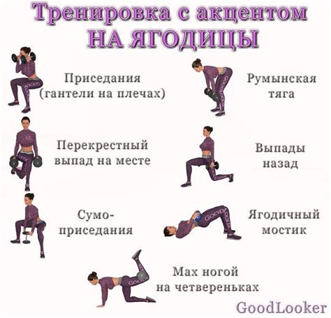 ТОП 20 упражнений для ног и ягодиц с гантелями ФОТО в 2025 г Ягодицы Гантели Упражнения