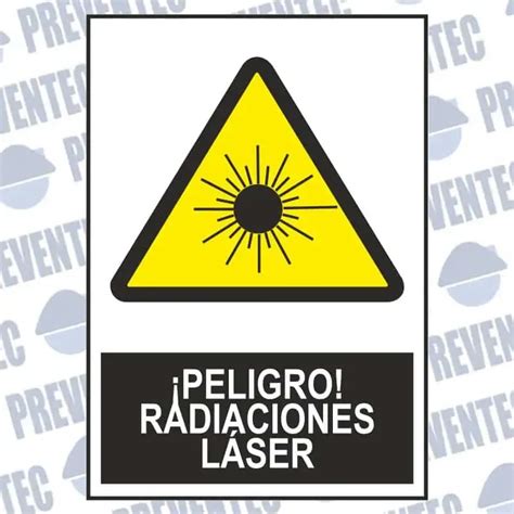 Cartel Señalización Peligro Radiaciones Láser Todo Para El