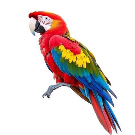 A Colorful Parrot Perched Gracefully On A Branch Against A Bright
