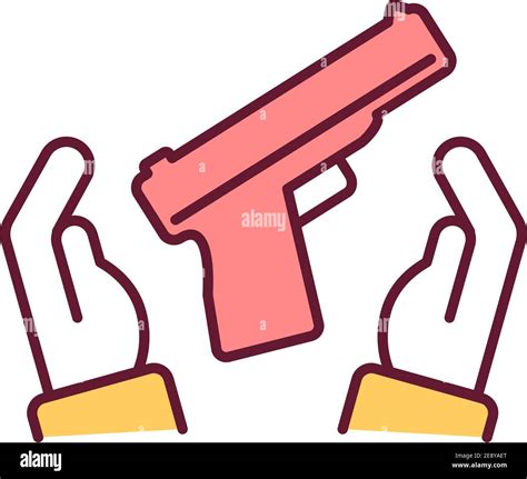 Firearms Control Rgb Color Icon Stock Vector Image And Art Alamy