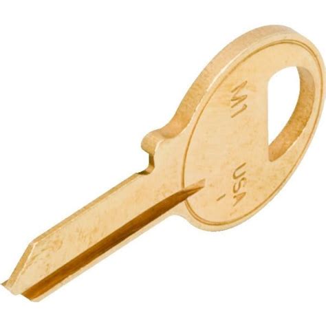 Ilco Brass Master M1 Key Blank 50 Pack Gold Metallic Hd Supply