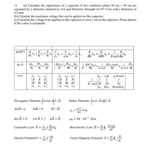 Solved A Calculate The Capacitance Of A Capacitor If Chegg