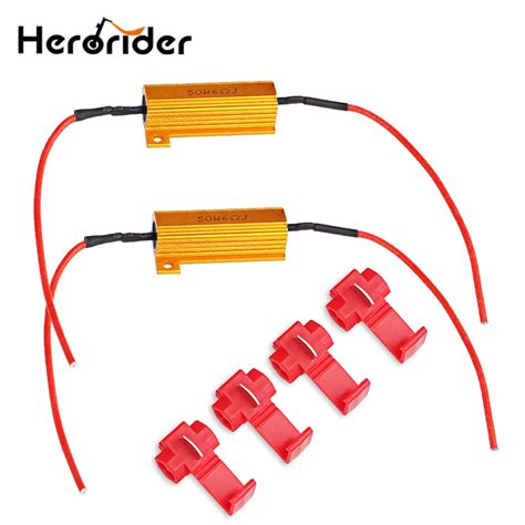 2x 12V Universal 50W 6 Ohm Load Resistor LED Car L Grandado
