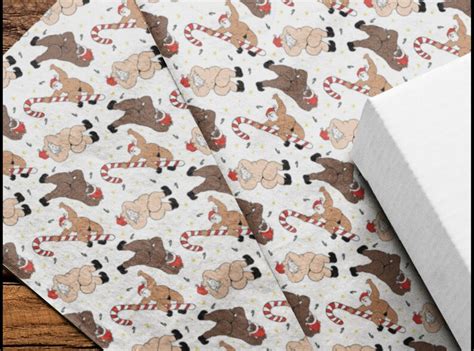 Funny Christmas Wrapping Paper Sexy Santa T Wrap Papers Joke