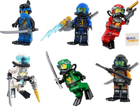 Amazon Com Lego Ninjago Combo Foil Pack Set Of Seabound Scuba Minifgures Lloyd Jay Cole