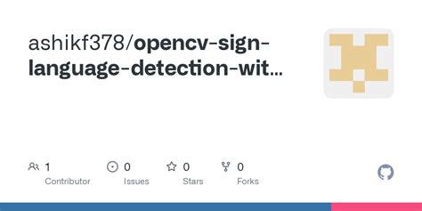 Github Ashikf378opencv Sign Language Detection With Oled Display