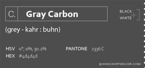 What Color Is Carbon Ultimate Guide For Art And Home Decor Knockoffdecor