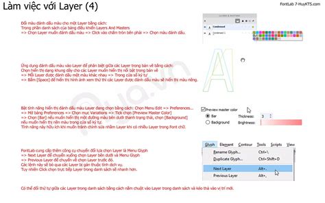 Tính năng Layer trong FontLab