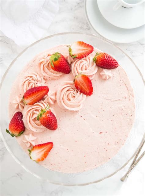 Homemade Strawberry Cake Recipe Sweet Tooth Girl