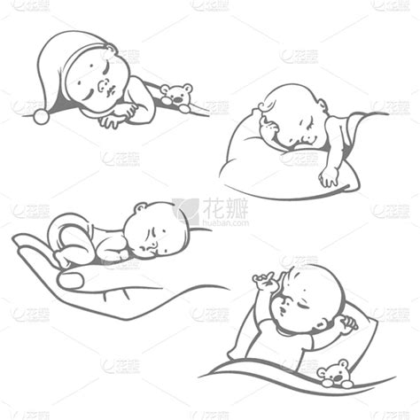 可爱的 小的 品牌名称 婴儿 就寝时间 华丽的 泰迪熊 尿布 睡觉 布置素材 花瓣网