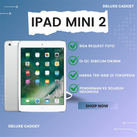 Jual Ipad Mini Gb Gb Gb Second Wifi Only Shopee Indonesia