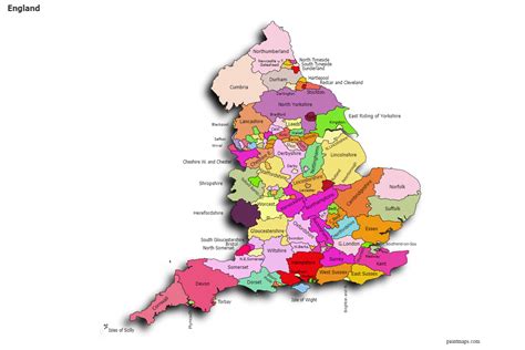 Create Custom England Map Chart With Online Free Map Maker