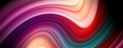 추상 파 라인은 검은 배경에 무지개 스타일의 색상 줄무늬를 액체 프리 젠 테이 션 응용 프로그램 배경 화면 배너 또는 포스터에 대 한 예술적 그림 0명에 대한 스톡 벡터