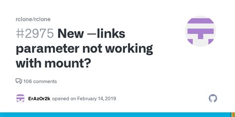 New Links Parameter Not Working With Mount · Issue 2975 · Rclone