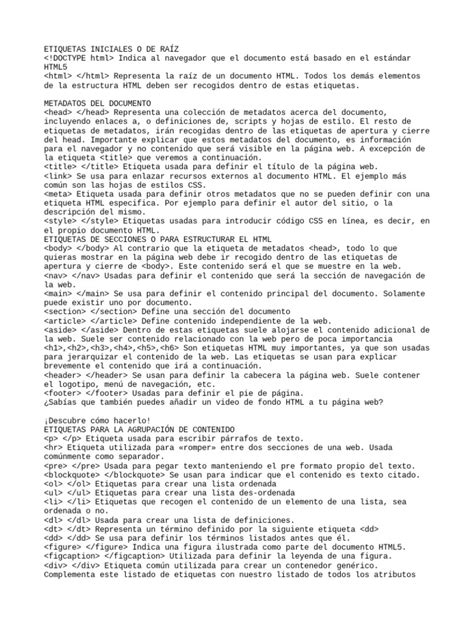 Códigos Html Pdf Html Red Mundial Códigos Html Pdf Html Red Mundial