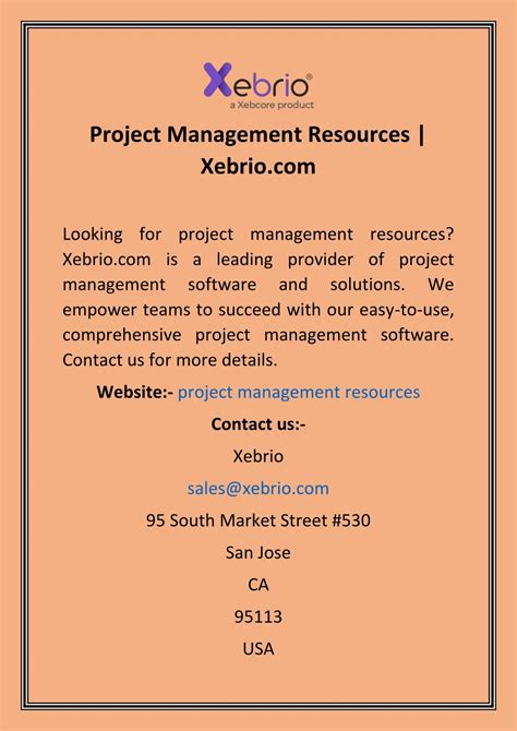 Ppt Project Management Resources Xebrio Powerpoint Presentation Free Download Id 12063652