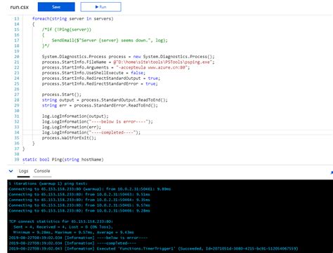 C Ping Server From Azure Function Stack Overflow