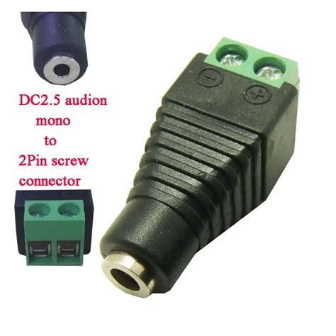 Pcs Free Shipping Mm Audio Female Connector Audio Mono Plug Audio Connector Adapter