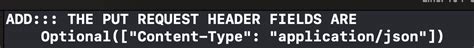 Ios How To Solve This Error On Sending A Put Request From My Swift App Stack Overflow