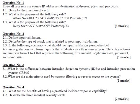 Solved Firewall Rule Sets Use Source IP Addresses Chegg Com