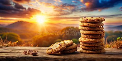 Stunning Double Exposure Cookie Stack Photography A Visual Symphony Of Sweet Treats And Artistic