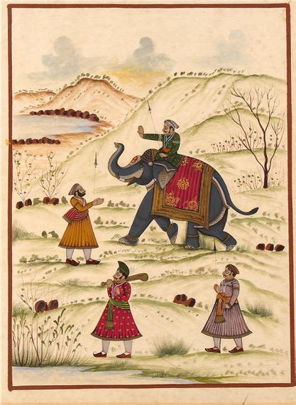 Indian School Tiger Hunting Scenes Mutualart