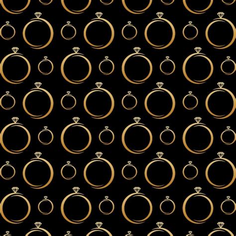 Premium Vector Jewelry Ring Abstract Pattern Design Seamless Vector Illustration Background