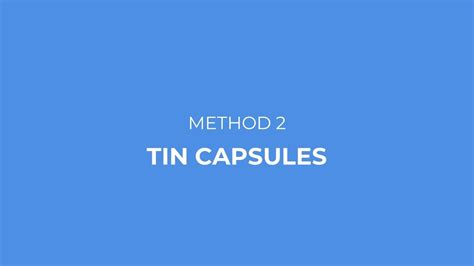 Method 2 To Analyze Liquid Samples Tin Capsules And A Dedicated Disc