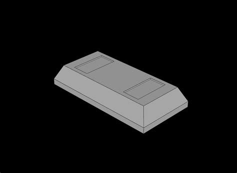 Lego Compatible Dat Tile X Chamfered With Top Indentations By Thall Download