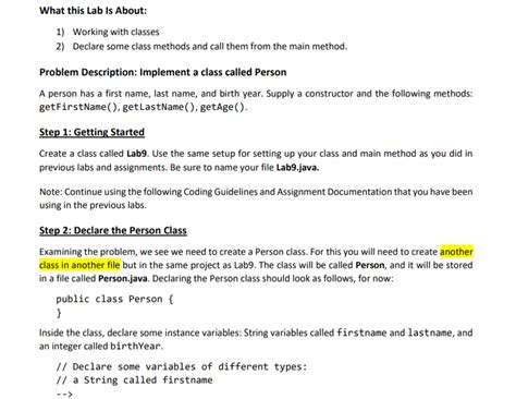 Solved What This Lab Is About 1 Working With Classes 2
