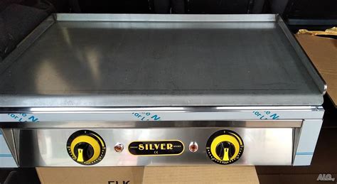 Професионална Електрическа скара гладка плоча Стоманена Скари тостери грилове Люб