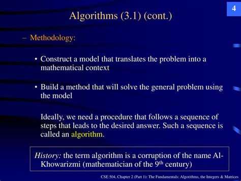 Ppt Chapter 3 Part 1 The Fundamentals Algorithms The Integers