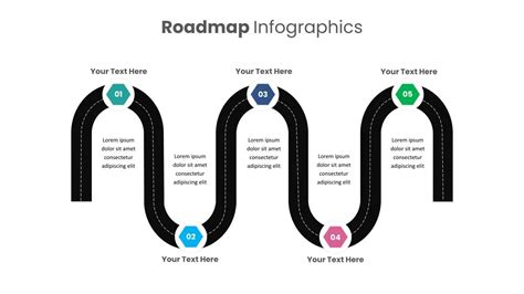 Editable Road Map Presentation Template Slidekit