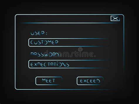 User Customer Password Expectations Pop Up Stock Vector Illustration Of Customer Segmentation