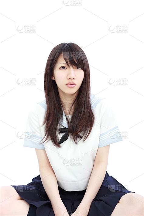 日本女高中生素材 花瓣网