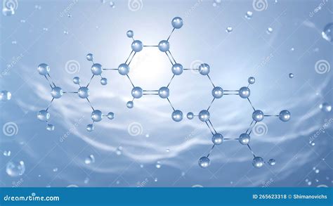 Thyroxine T4 Molecular Structure 3d Model Molecule Thyroid Hormone Structural Chemical
