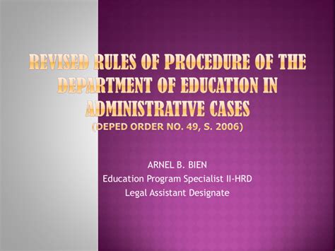 Deped Administrative Cases Rules And Procedures