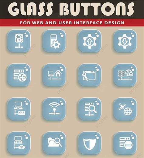 Server Icon Set Rack Set Connection Vector Rack Set Connection PNG And Vector With