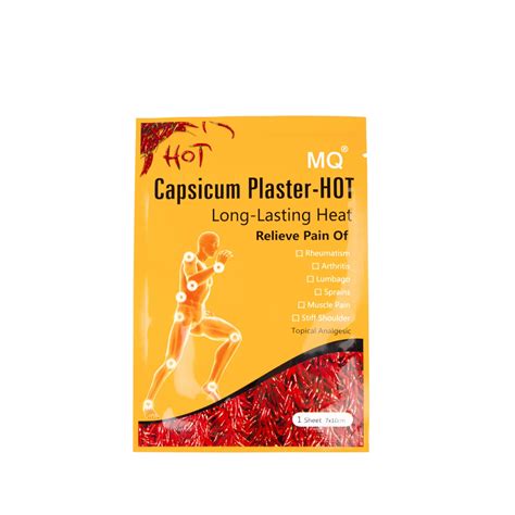 Mq Capsicum Plaster Chinese Medical Herbal Capsicum Plaster Chili Patch