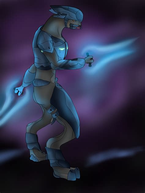 Female Sangheili Warrior By Eroomally On Deviantart