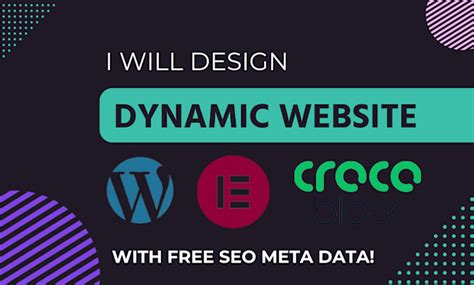 design a dynamic wordpress website with elementor pro crocoblock jet