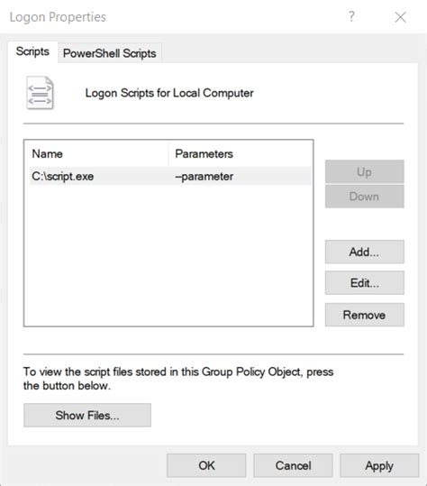 Windows Setting Logon Script Property With Powershell Super User