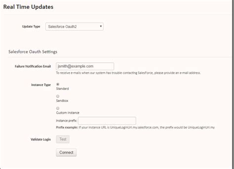 Enable Real Time Updates