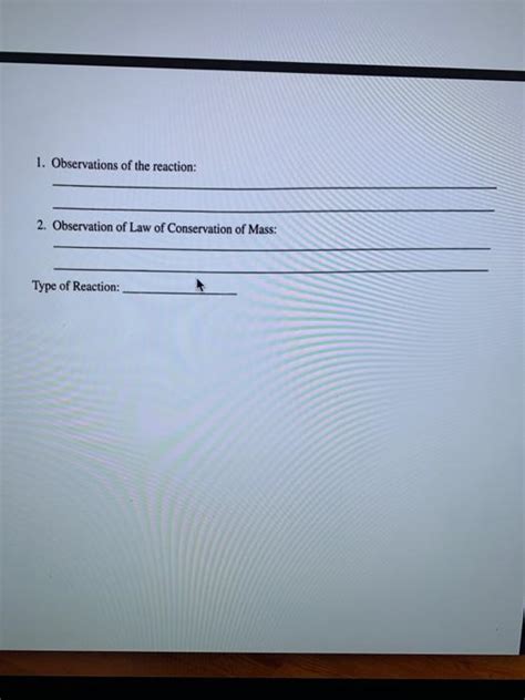 solved name date lab instructor report sheet simple chemical